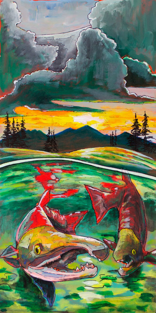 Sunset-Salmon | Ed Anderson Art